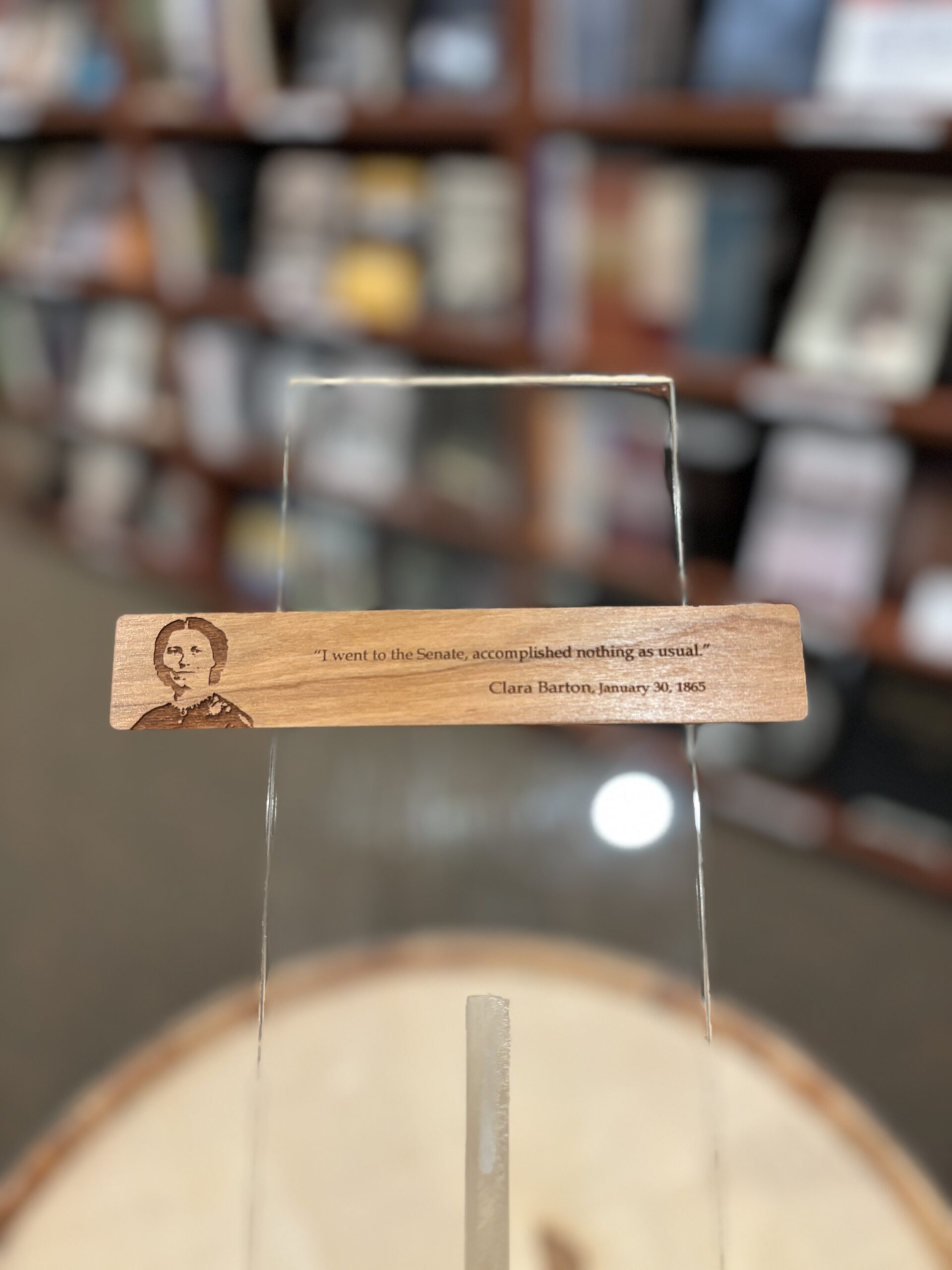 Clara Barton Bookmark - "I went to the Senate..." - National Museum of ...